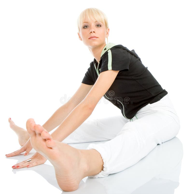 Body yoga exercise stock image. Image of girls, isolated - 4793813