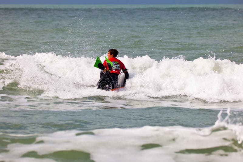 Bodyboader on 2nd Championship Impoxibol, 2011 Editorial Image - Image ...