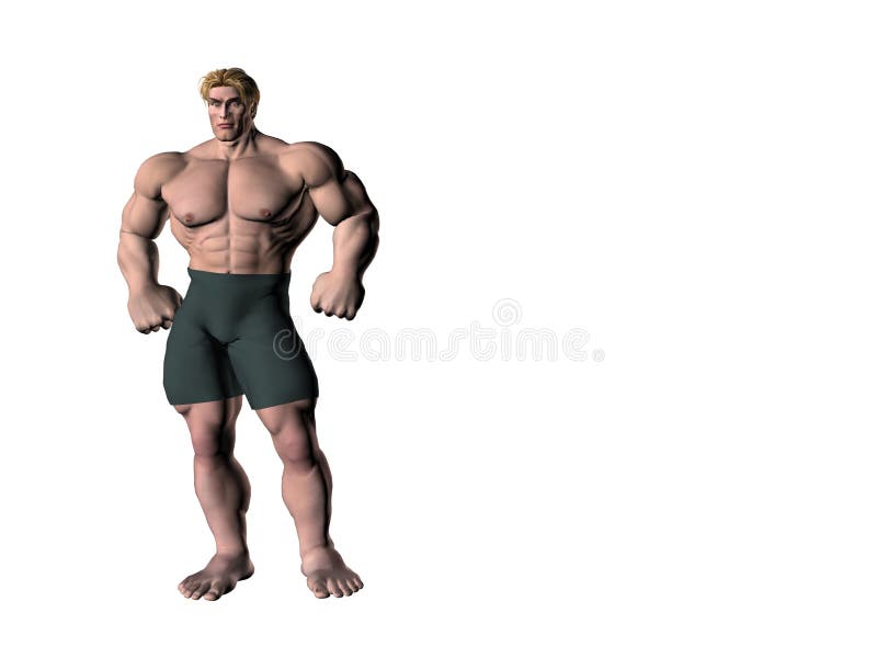 Bodybuilder S Step-by-Step Transformation Stock Illustration ...