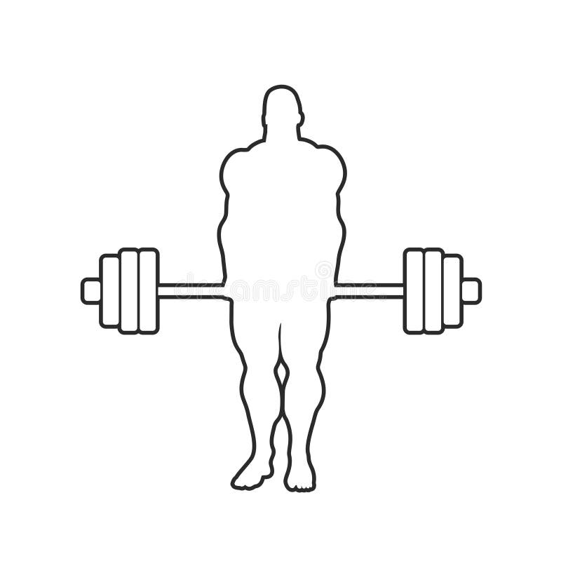Bodybuilder Silhouette Posing Stock Vector - Illustration of cartoon ...