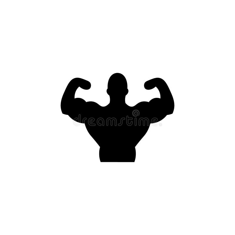 Black Bodybuilder Flexing Muscle Stock Illustrations – 468 Black ...