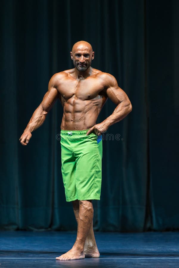 Bodybuilder on a Competition for the Win Stock Image - Image of diet ...