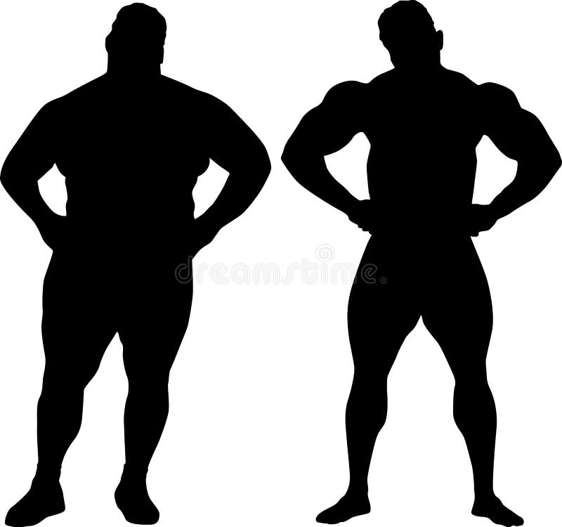 Fat body builder stock illustration. Illustration of muscles - 28195229