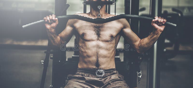 Bodybuilder Guy in Gym Pumping Up Hands Stock Image - Image of pumping ...