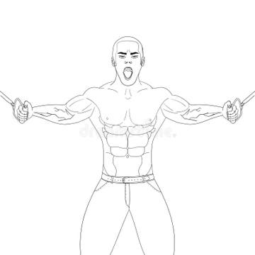 Chest Pulls Stock Illustrations – 23 Chest Pulls Stock Illustrations ...