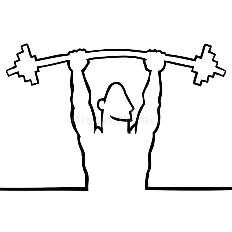 Exercise Coloring Barbell Morning Pages Good Weights Printable Weight ...