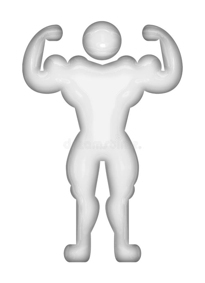 Bodybuilder Man Muscle Pictogram Stock Illustrations – 951 Bodybuilder ...
