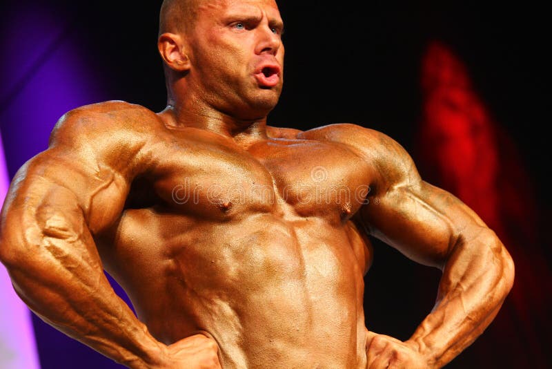 Bodybuilder posing stock image. Image of contest, hungary - 21721131