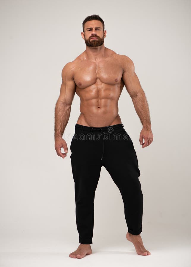 Fit male model stock photo. Image of fitness, muscle - 161691902