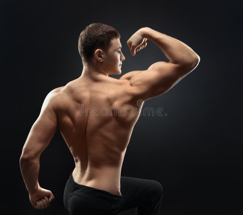 Bodybuilder Showing Muscles in the Arms Stock Photo - Image of club ...