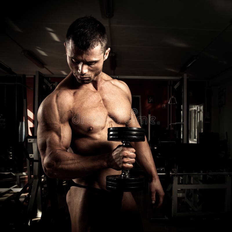 Bodybuilder stock photo. Image of dumb, muscle, heavy - 63295038