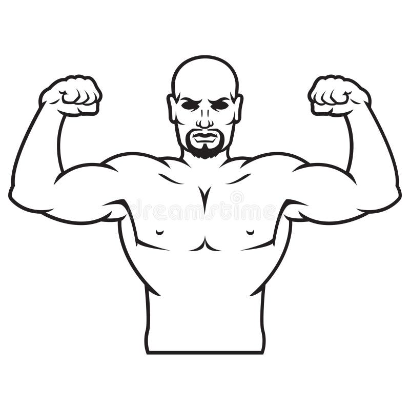 Bodybuilder Silhouette Background Stock Illustrations – 6,485 ...