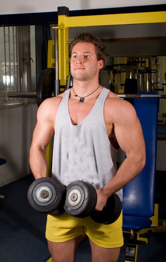 Bodybuilder training stock photo. Image of lifting, deltoids - 8066966