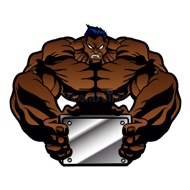 Bodybuilder Vector Cartoon IllustrationÂ Â Stock Vector - Illustration ...