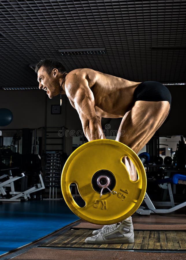 Bodybuilder stock photo. Image of exercises, deadlift - 46639316