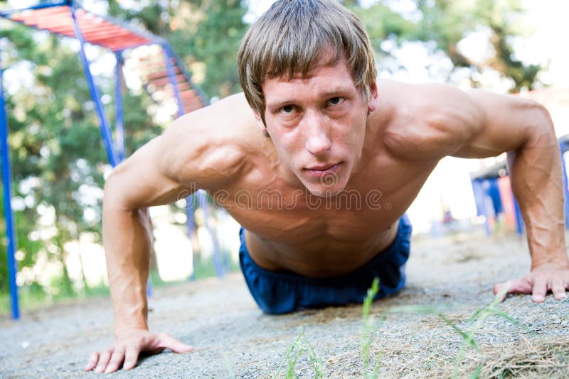 Angry Muscled Bodybuilding Man Stock Photo - Image of gorgeous ...