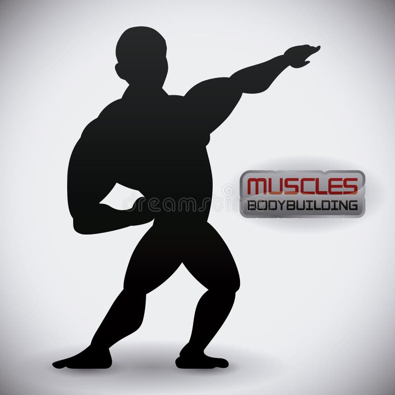 Bodybuilding design stock vector. Illustration of workout - 45432666