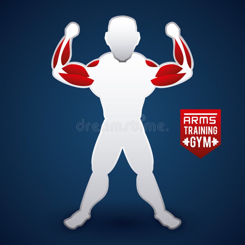 Bodybuilding design stock illustration. Illustration of athletic - 45434286