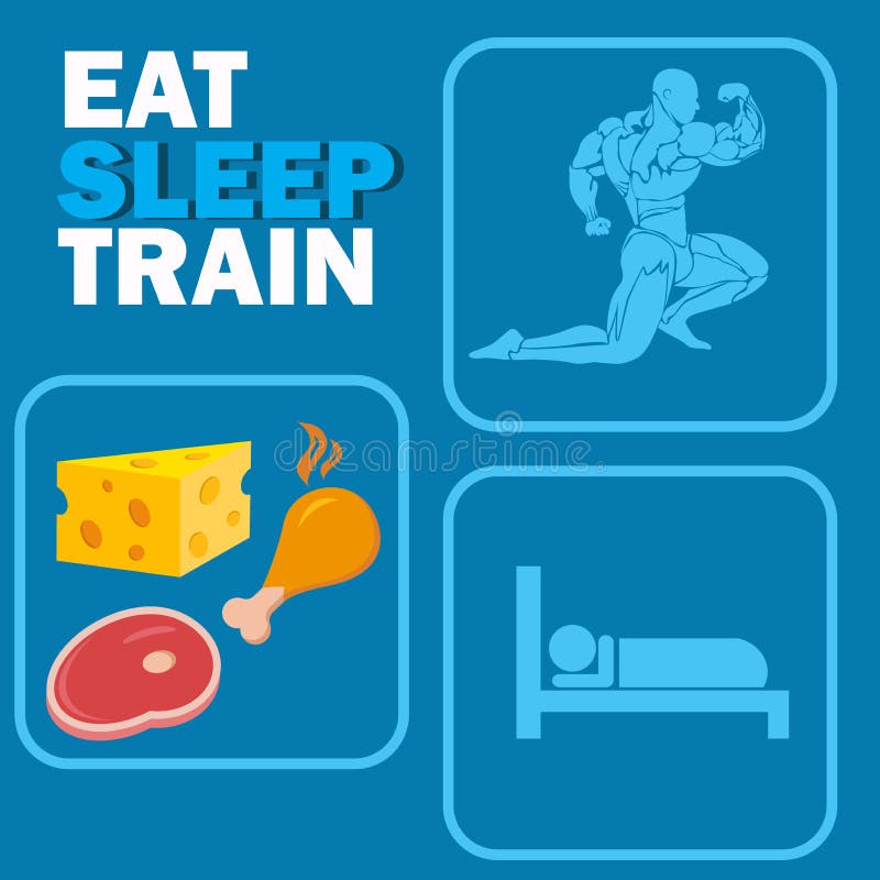 Bodybuilding and Fitness Rules Concept, Vector Illustration Stock ...