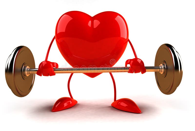 Bodybuilding heart stock illustration. Illustration of workout - 5966088