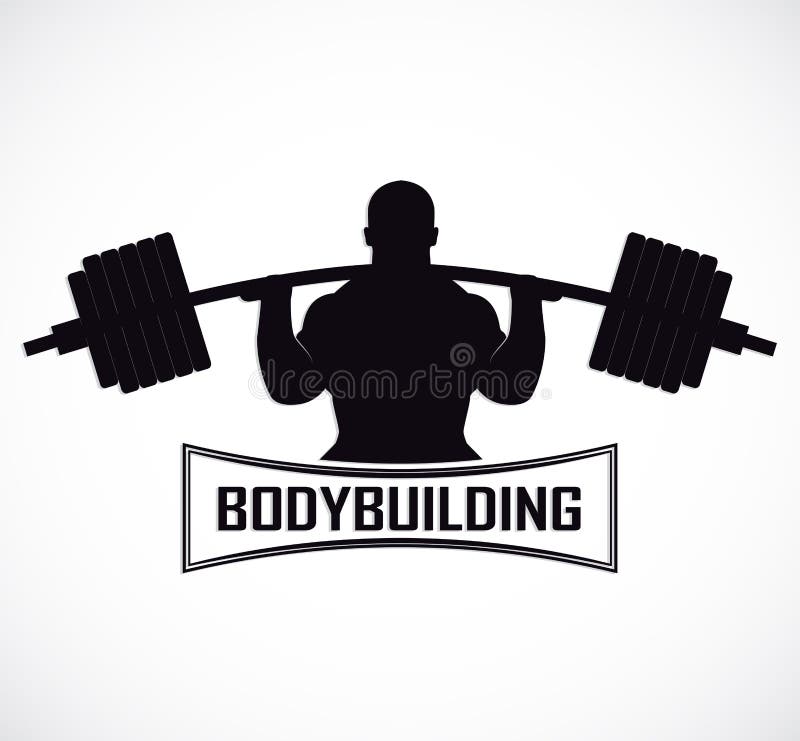 Bodybuilding symbol stock illustration. Illustration of athlete - 72897187