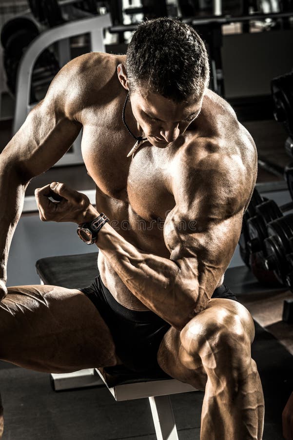 Bodybuilding stock image. Image of dumbbells, bodybuilding - 60065679