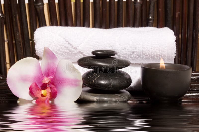Bodycare massage items stock image. Image of body, fuschia - 4214973