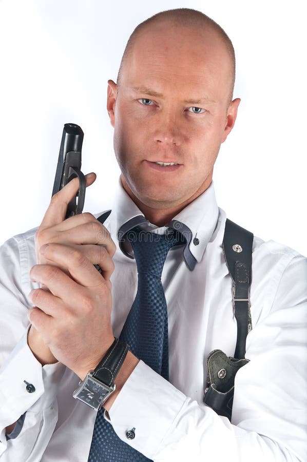 Bodyguard stock image. Image of police, caucasian, pistol - 21431915