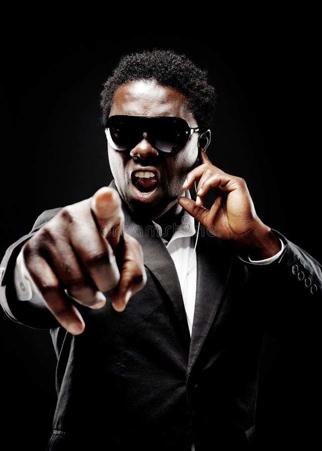 Attractive Buff Man in Studio Stock Image - Image of athletic, african ...