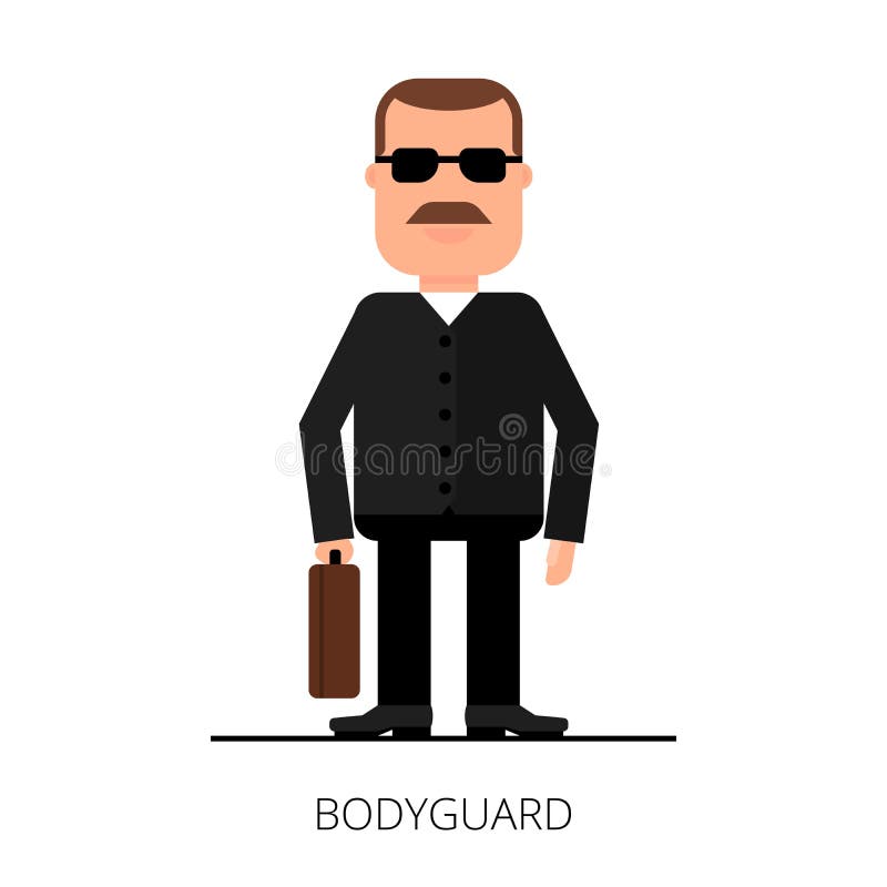 Bodyguard Cartoon Men Stock Illustrations – 166 Bodyguard Cartoon Men ...
