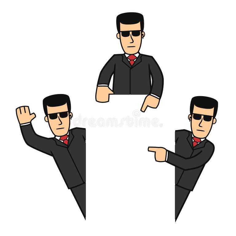 Bodyguard Cartoon Character Stock Illustrations – 1,117 Bodyguard ...