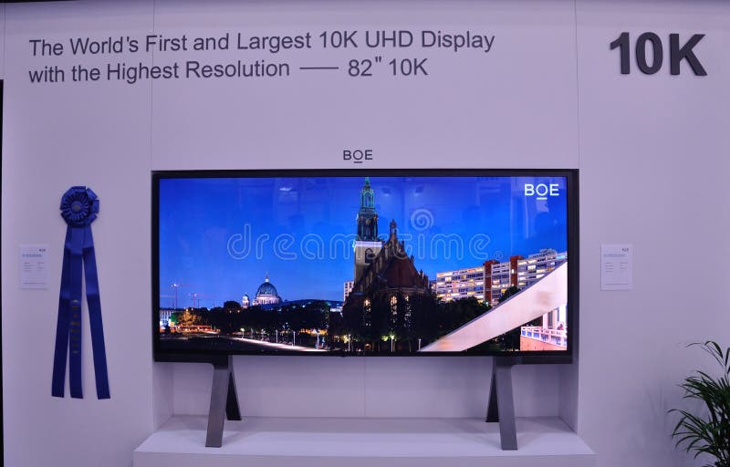 BOE Ultra High Definition 10K Display Editorial Image - Image of ...