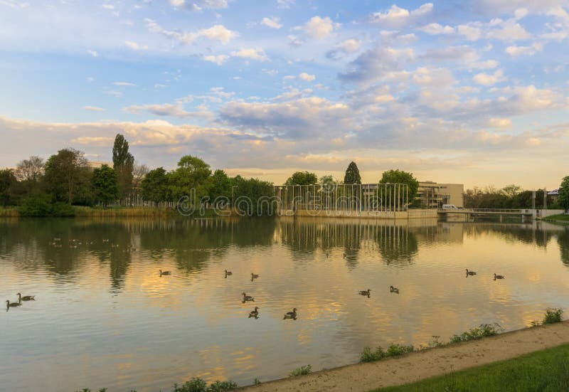Boeblingen in the morning stock photo. Image of nature - 152504274