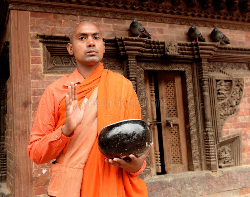 Boeddhistische Monnik In Het Bergklooster Van Thailand Pai-stad ...