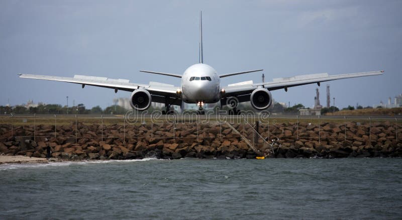 Boeing 777 200EA Jet Front on Stock Photo - Image of 200ea, liner: 7790570