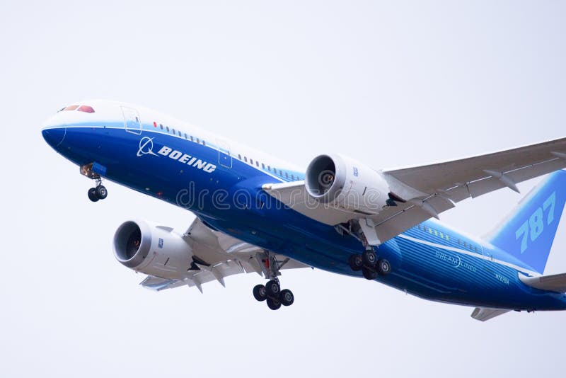 Boeing 787 Dreamliner First Flight - Dreamstime