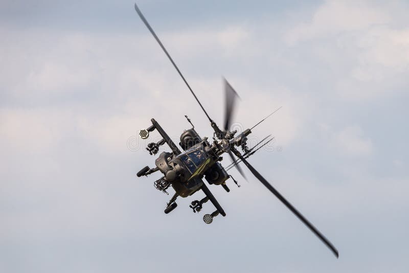 A Boeing AH-64 Apache Attack Helicopter Stock Image - Image of boeing ...