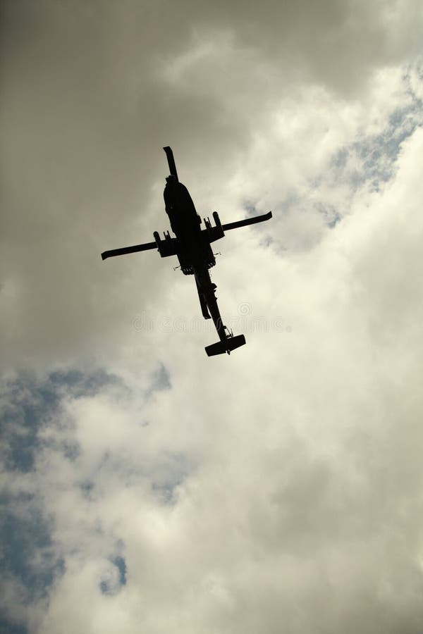 Boeing AH-64 Apache Military Attack, Gunship Helicopter Stock Image ...