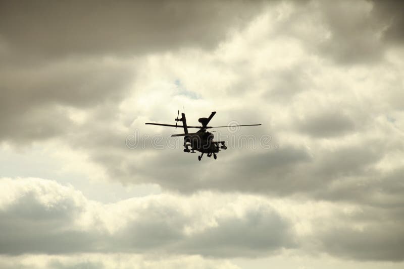 Boeing AH-64 Apache Military Attack, Gunship Helicopter Stock Photo ...