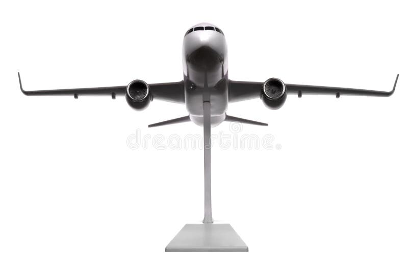 Boeing 737 Airplane Model Front View Stock Photo - Image of isolated ...