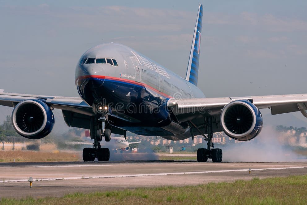 Boeing 777 Airplane on Road Editorial Photo - Image of airport, flight ...