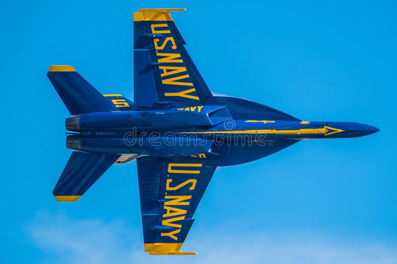 Boeing of Blue Angles Squadron in Miramar Sky, USA Editorial Stock ...