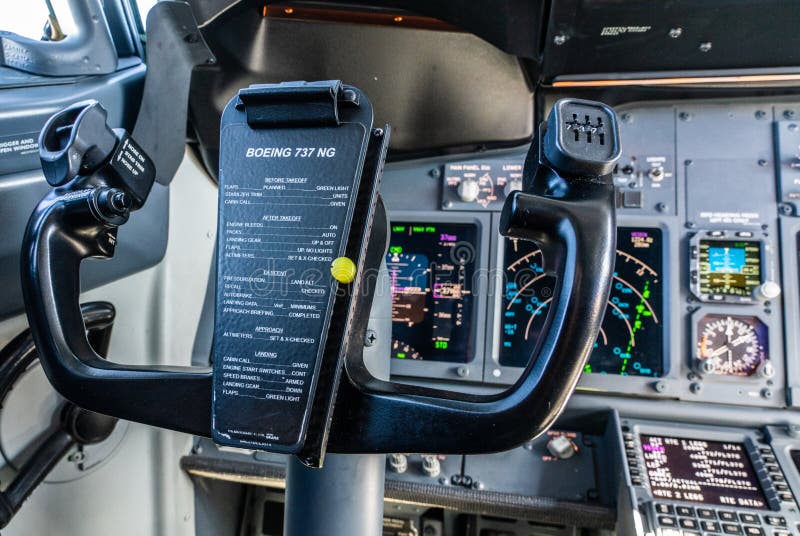 Instruments and Flight Controls of Aircraft Editorial Stock Image ...