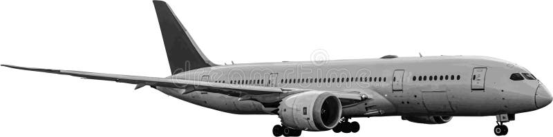 Boeing 787-8 Dreamliner Vector Stock Vector - Illustration of romania ...