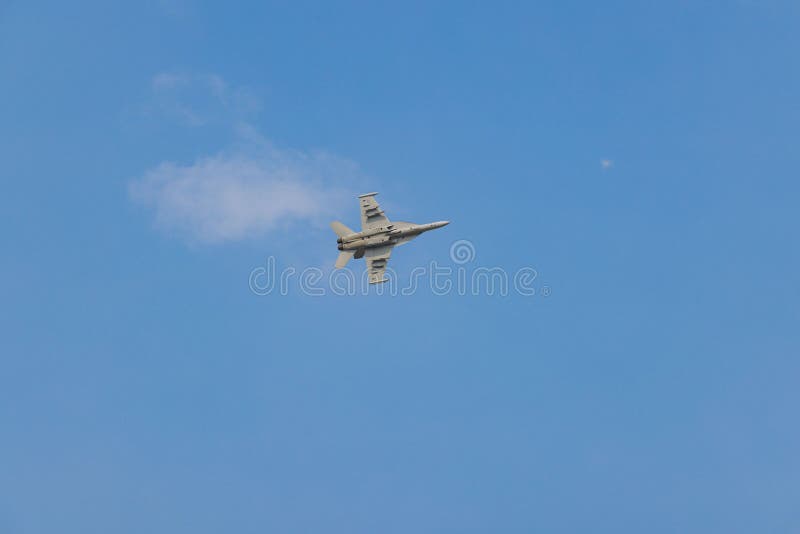 Boeing EA-18G Fighter Jets Doing Fly-bys at EAA AirVenture Against a ...