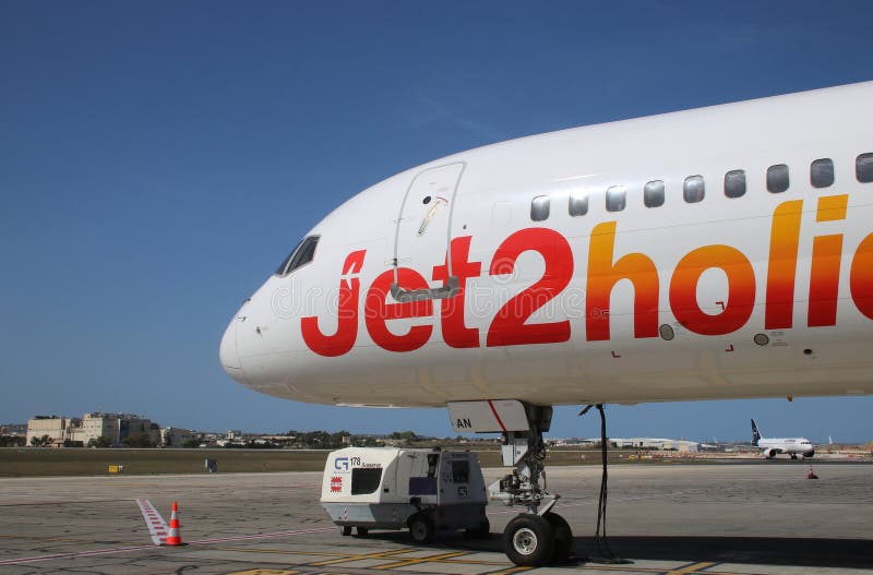 Boeing 757, Jet2 Plane, Valletta Airport Malta Editorial Stock Photo ...