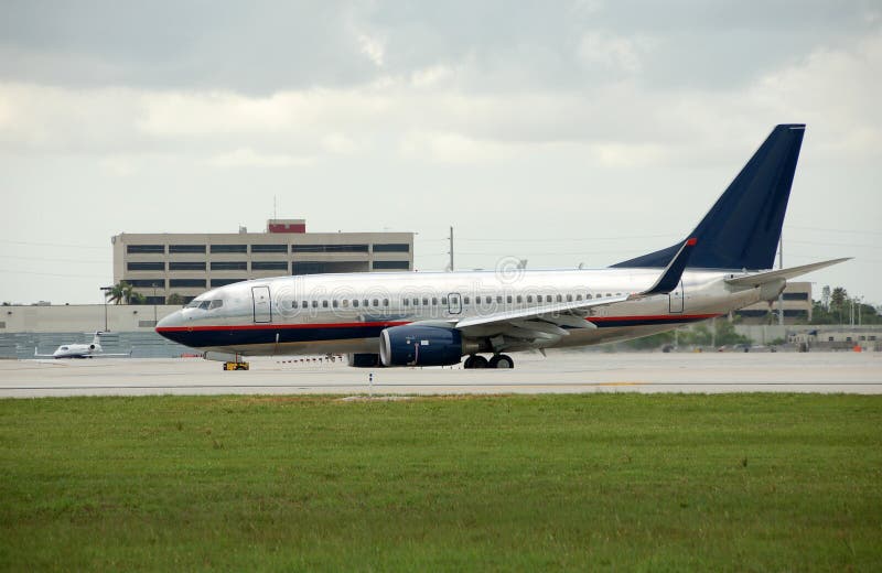 Boeing jet on runway stock image. Image of airport, coach - 2349263
