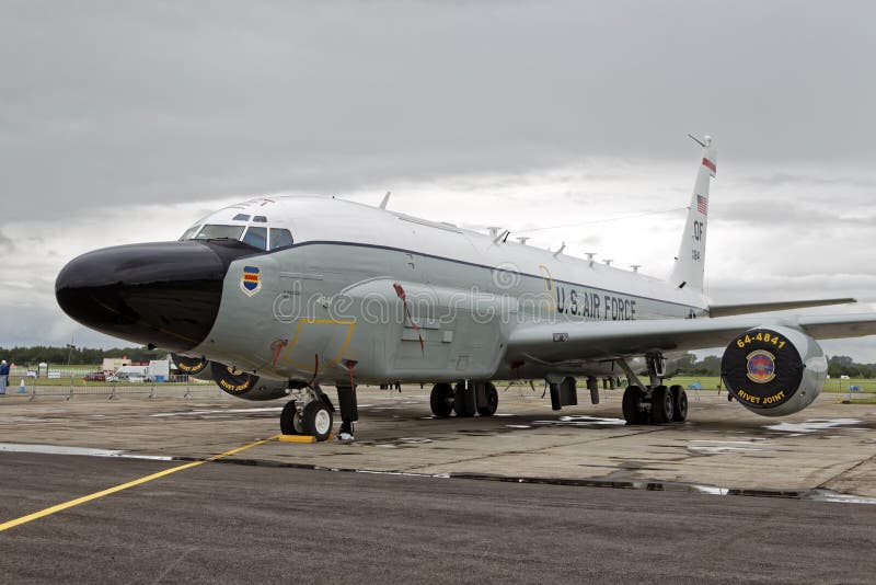 Boeing RC-135V `Rivet Joint` USAF Editorial Image - Image of 55th ...