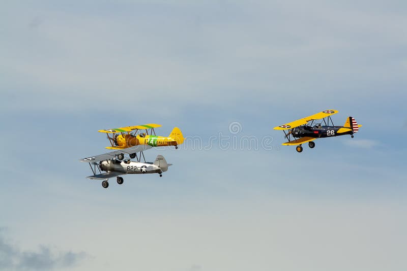 Boeing Stearman 26 Training Aircraft Editorial Photo - Image of ...