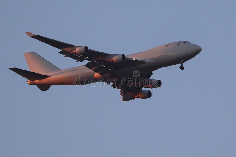 Boeing 747 stock photo. Image of plane, boeing, white - 128499832